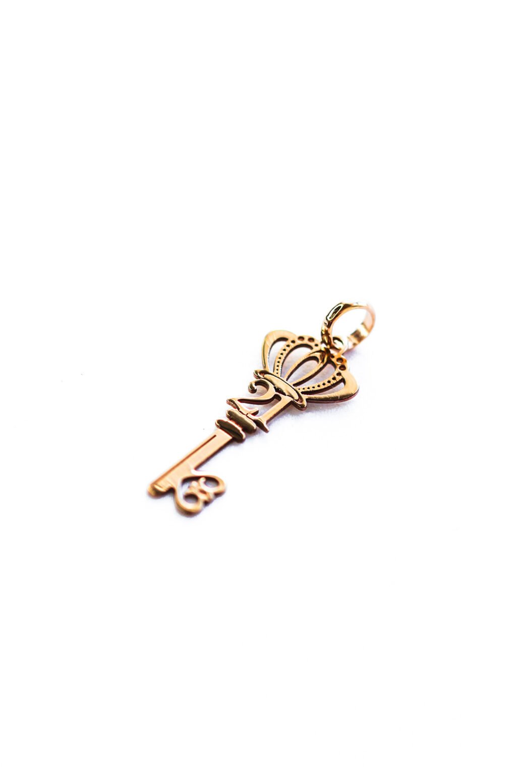 Gold Crown 21 Key Pendant, #1 Best 21st Birthday Key Pendant