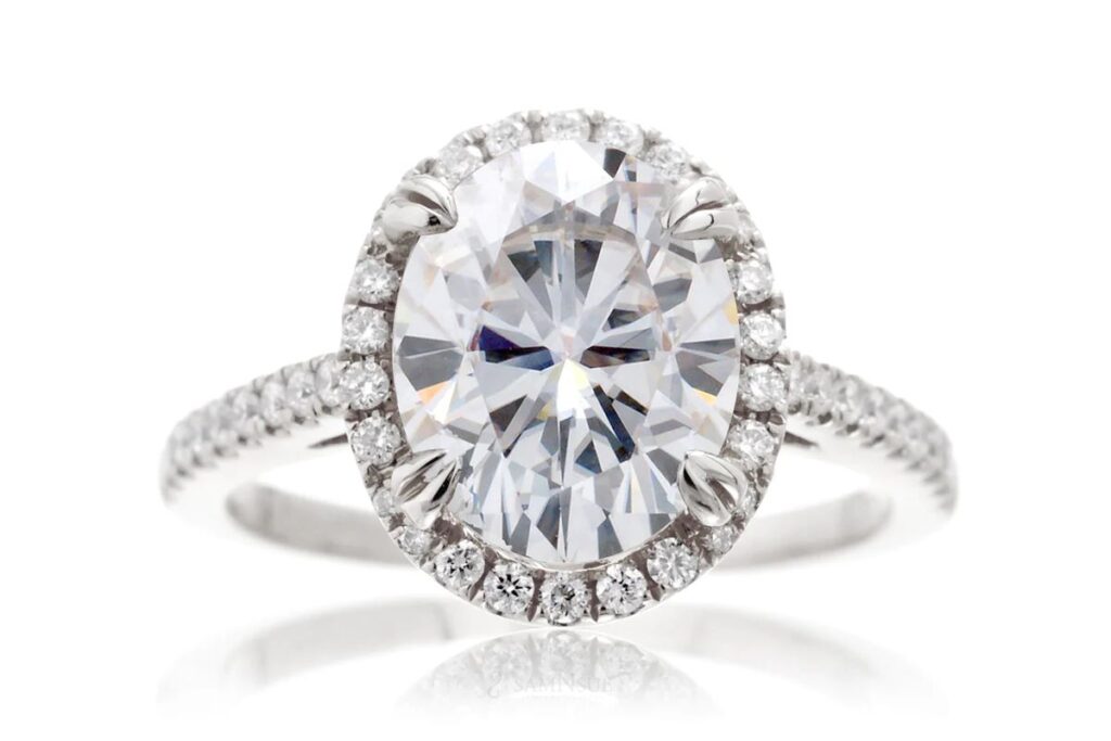 Classic Oval Halo Engagement Ring, #1 Best Engagement Rings SA