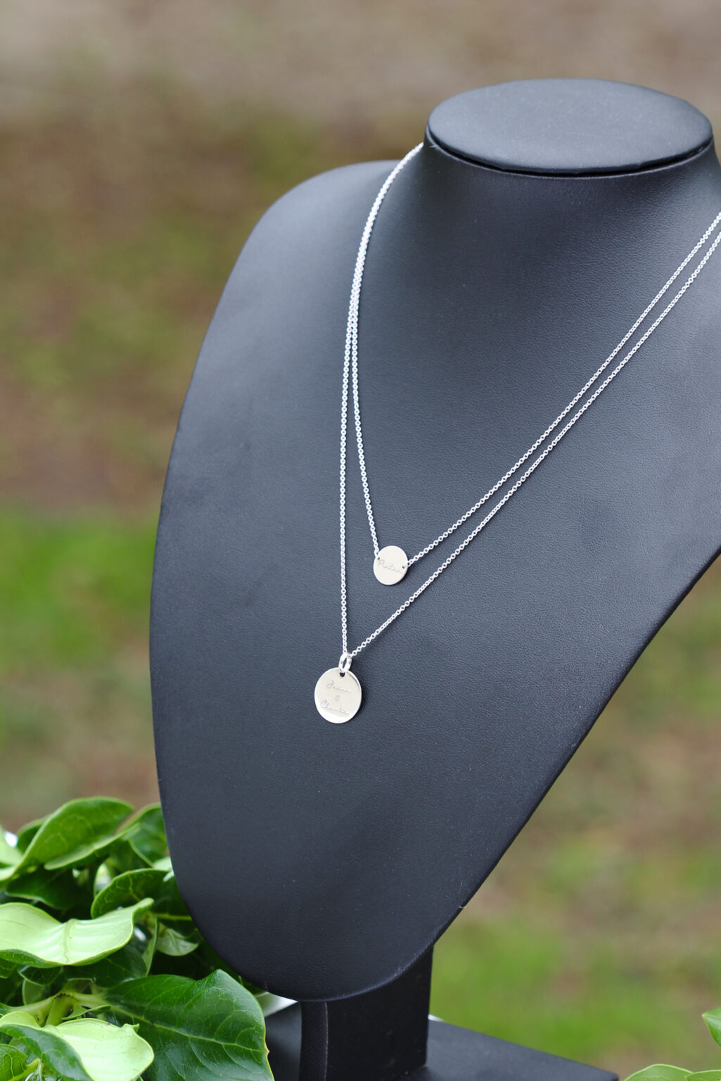 Layered Initial Disc Necklace, #1 Best Personalised Chains