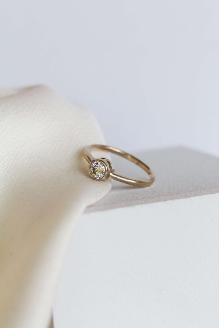 Silver Bezel Engagement Ring, Silver Rings South Africa, Silver Jewellery