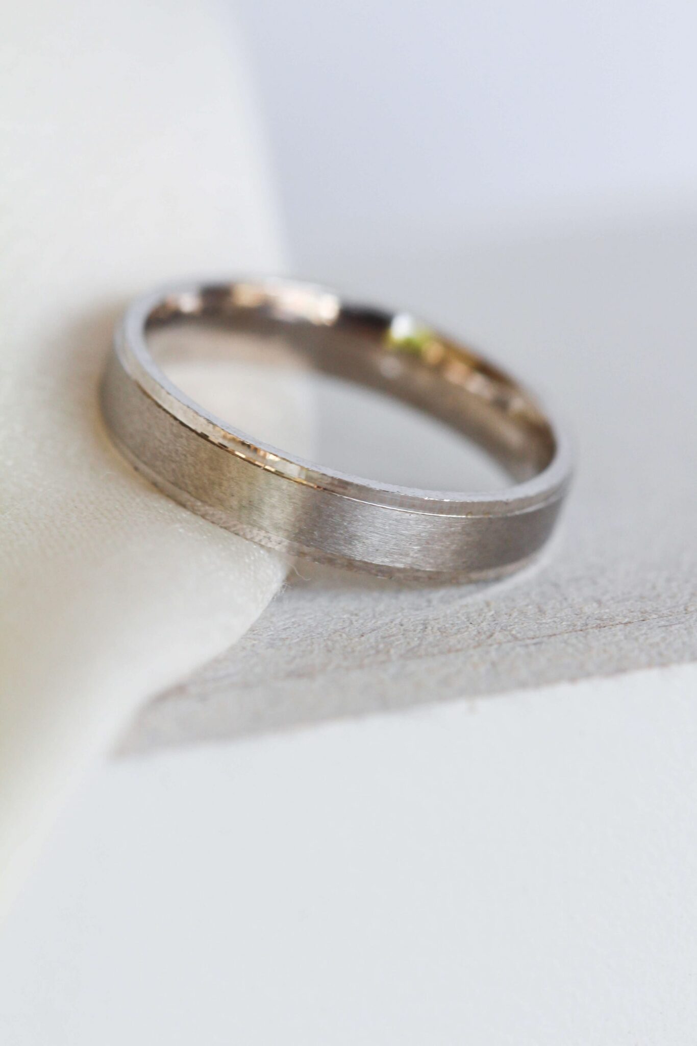 Silver Brushed Finish Ring, Mens Silver Rings, Mens Rings